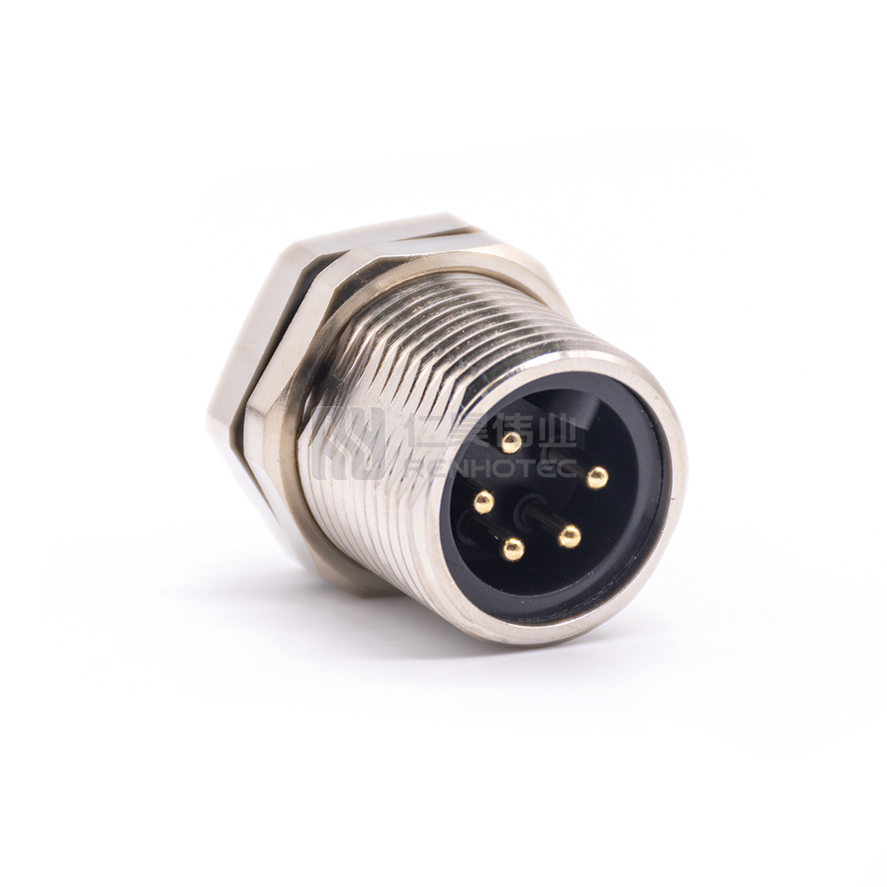 Mini Change 7/8" Male Panel Mount Receptacle Rear Fastened Unshielded ...