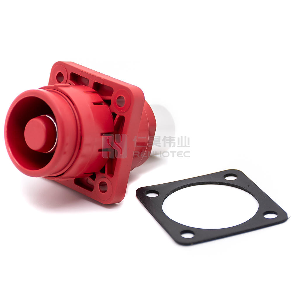 12.0mm Power Entry Connector 350A Receptacle Inner Screw (M10) Red