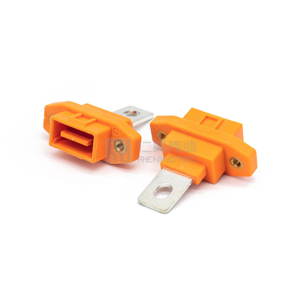 Power Entry Connector 200A Receptacle Busbar Teminal Orange W Key ...