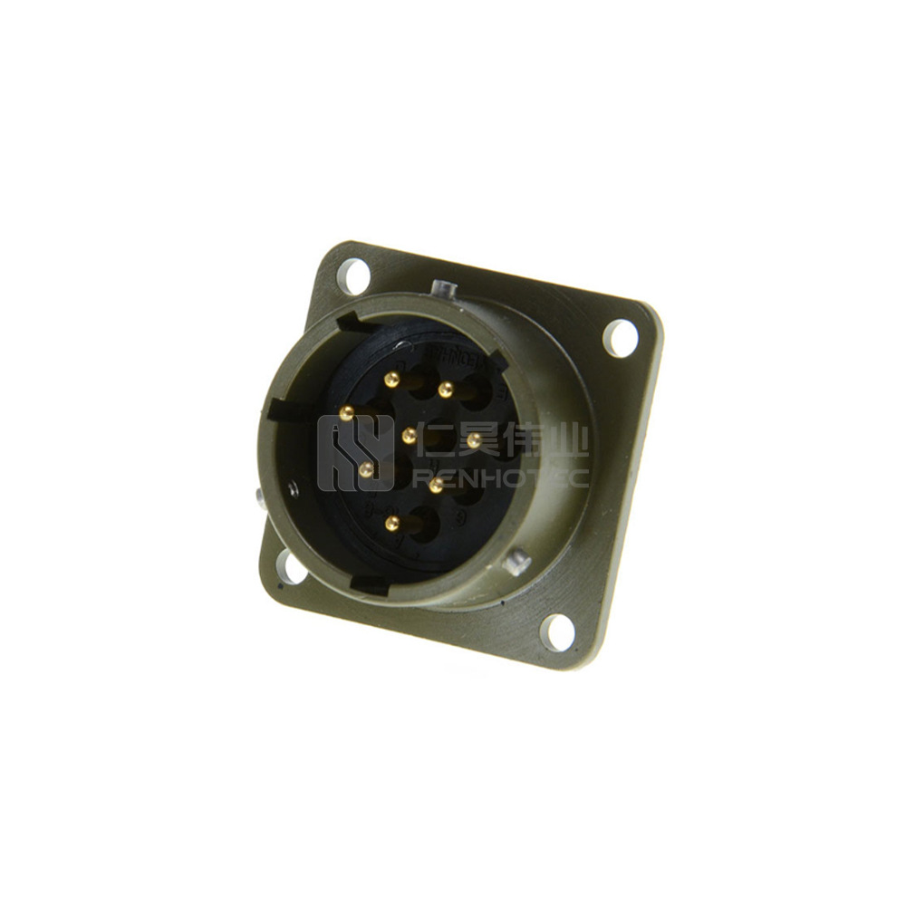 MIL-DTL-26482 Connector MS3112E12-8P Male Box Mount Receptacle 8 Pin ...
