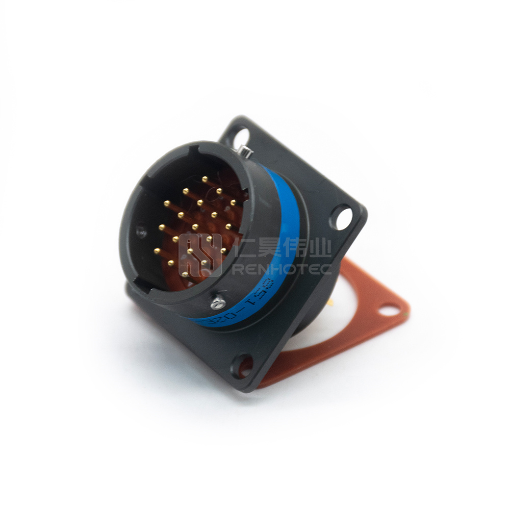 MIL-DTL-26482 Connector MS3112E14-19P Male Box Mount Receptacle 19 Pin ...