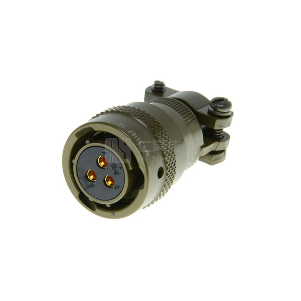 MIL-DTL-26482 Connector MS3116F12-3S Female Straight Plug 3 Pin - Renhotec