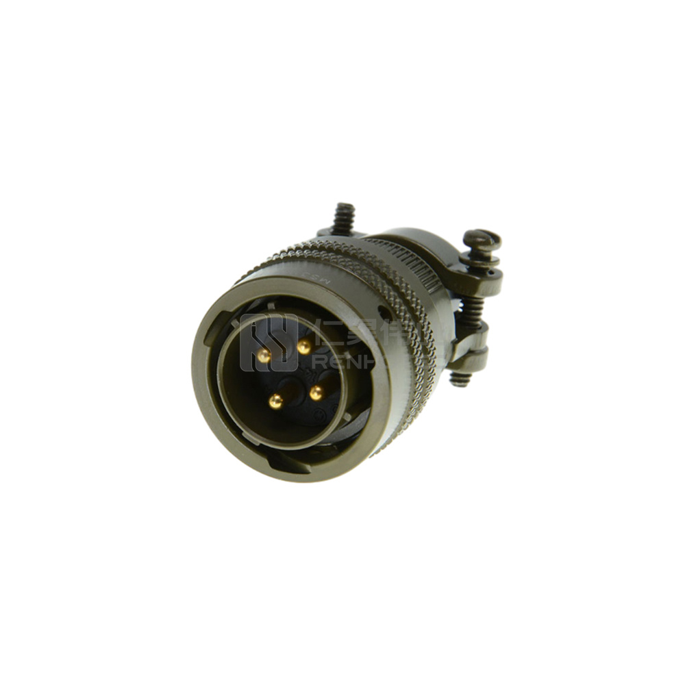 MIL-DTL-26482 Connector MS3116F14-4P Male Straight Plug 4 Pin - Renhotec
