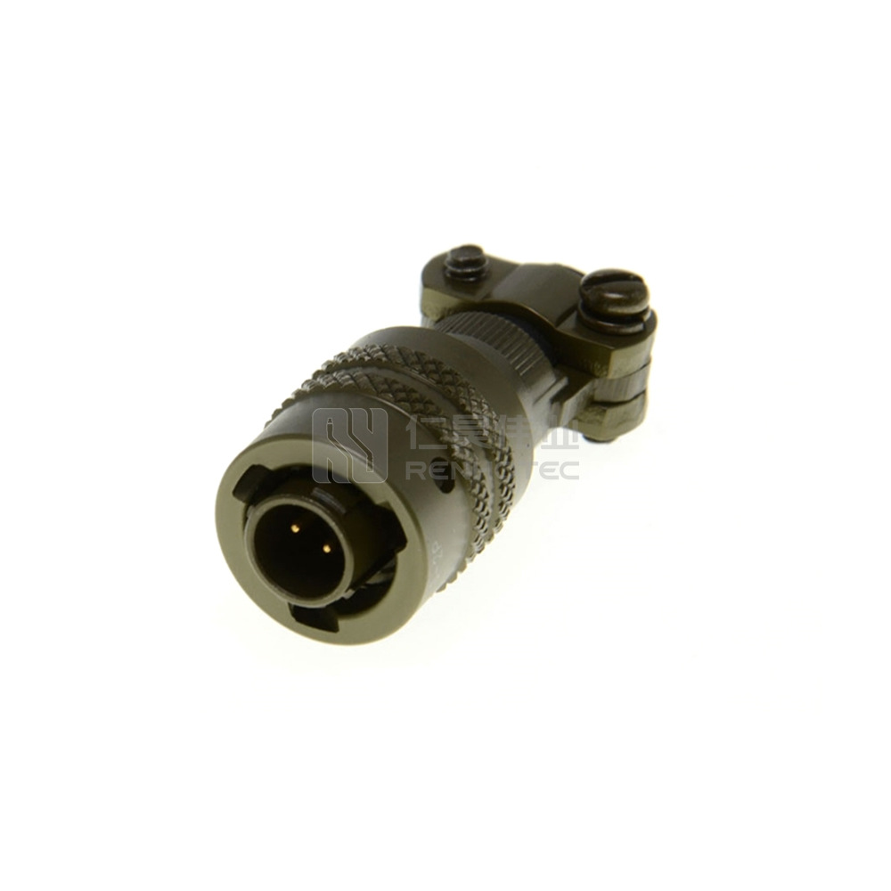 MIL-DTL-26482 Connector MS3116F8-2P Male Straight Plug 2 Pin - Renhotec