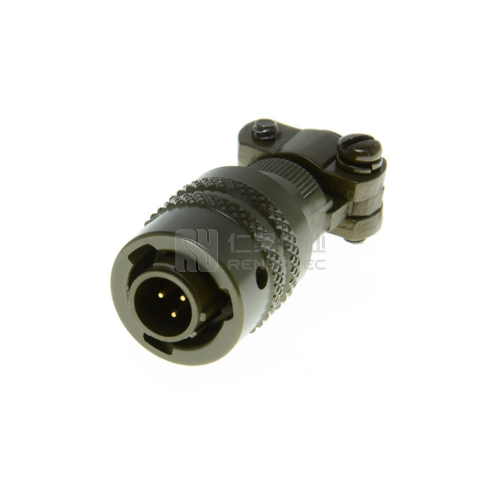 MIL-DTL-26482 Connector MS3116F8-3P Male Straight Plug 3 Pin - Renhotec