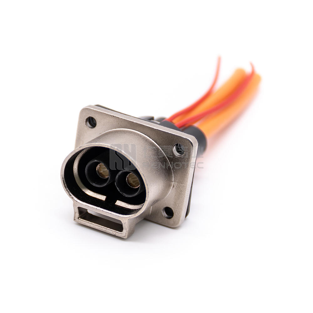 2 POS High Power Electric Vehicle Cable Socket 23A 4mm2 Shielded Cable ...