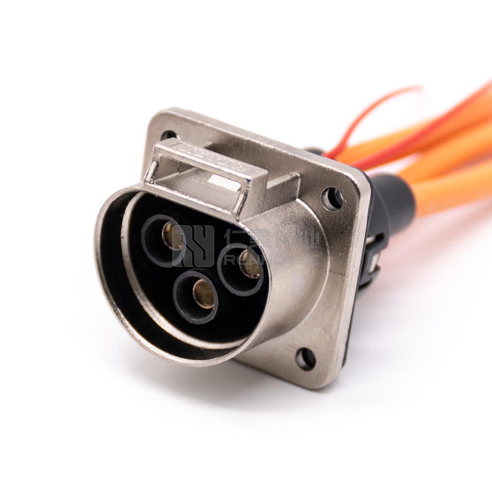 3 POS High Power Electric vehicle connector Socket 23A 4mm2 Unsheilded ...