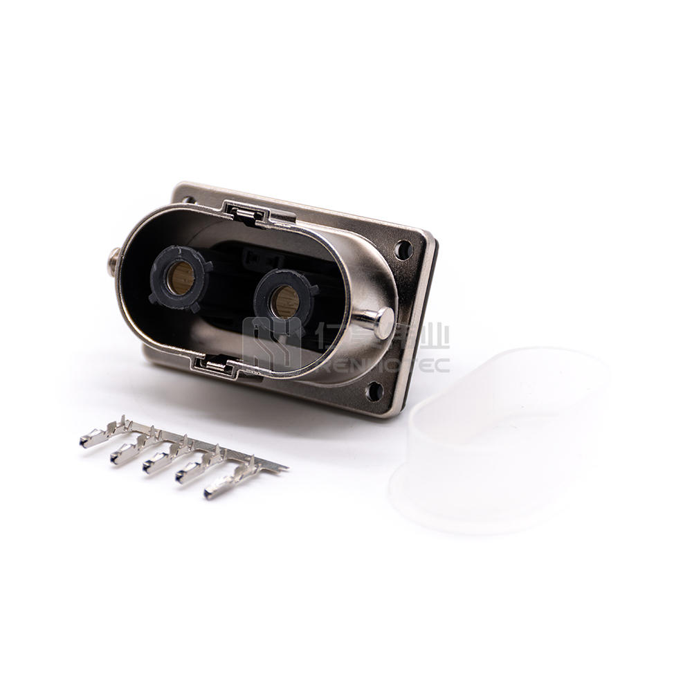 2 POS High Power Electric Vehicle Connector Socket 125A Busbar Lug A ...