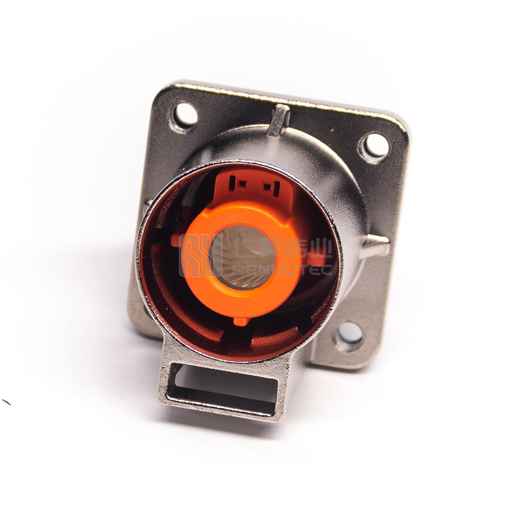 1 POS High Voltage Interlock Connector Metal Receptacle 200A M6 Busbar ...