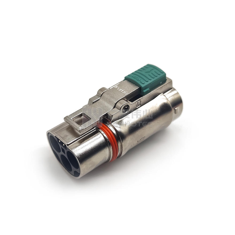 3 POS High Power Electric vehicle Cable Plug 35A 6mm2 Shielded Cable A ...