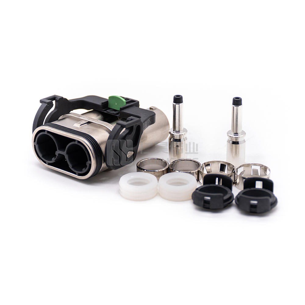 2 POS Metal High Power Electric vehicle Cable Plug 125A 25mm2 Shielded ...