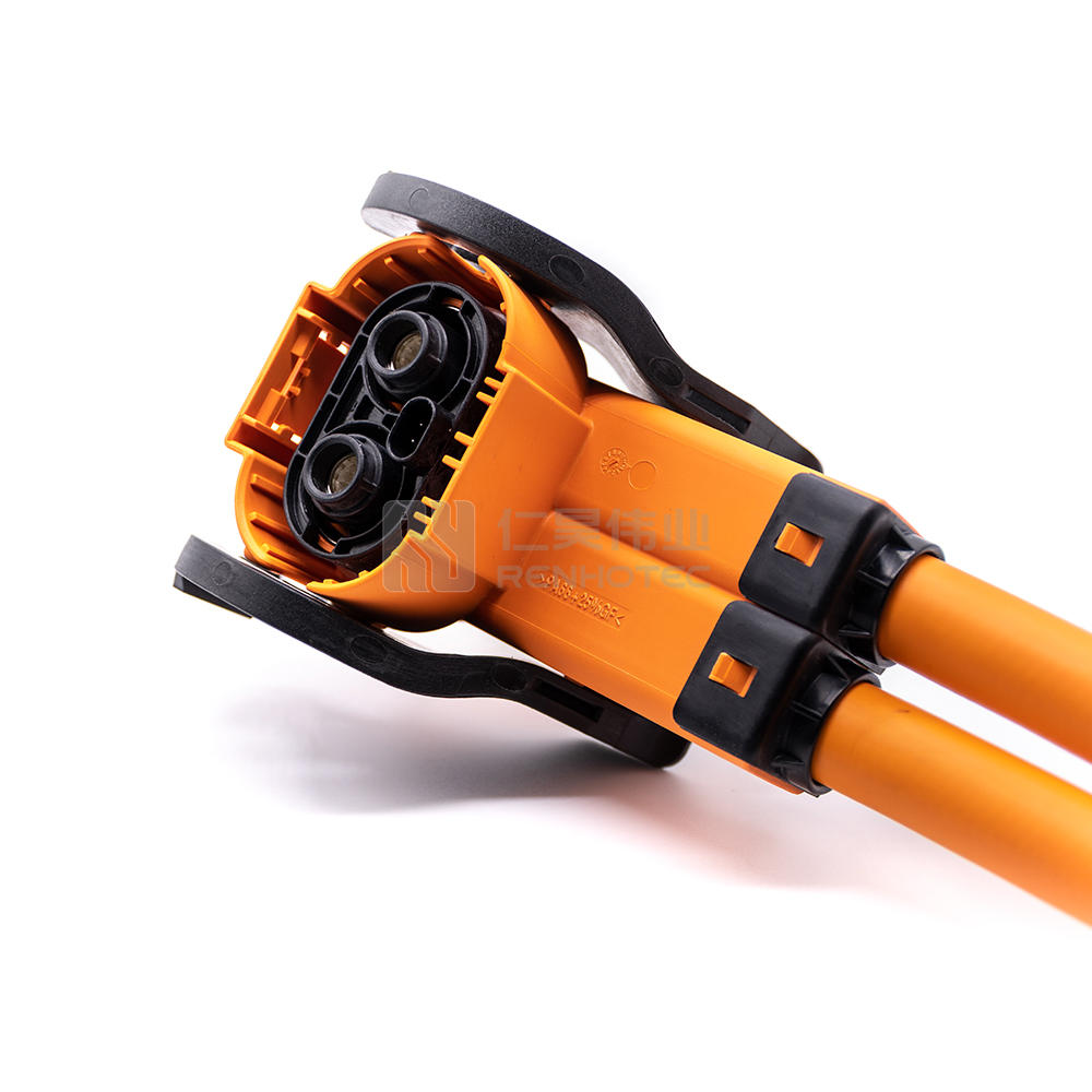 2 POS High Power Electric Vehicle Cable Plug 150A 35mm2 Shielded Cable ...