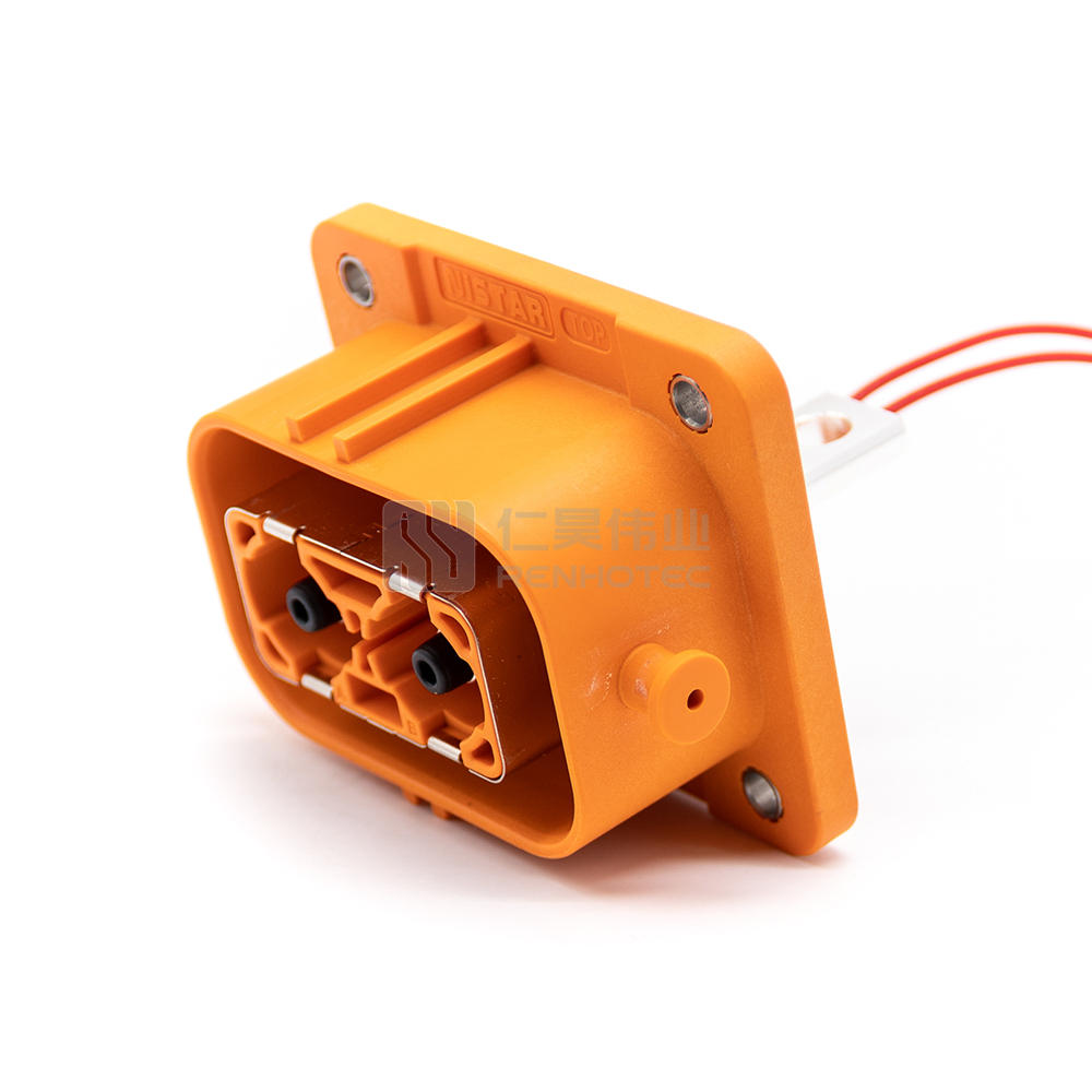 2 POS High Power Electric Vehicle Connector Socket 125A Busbar Through ...
