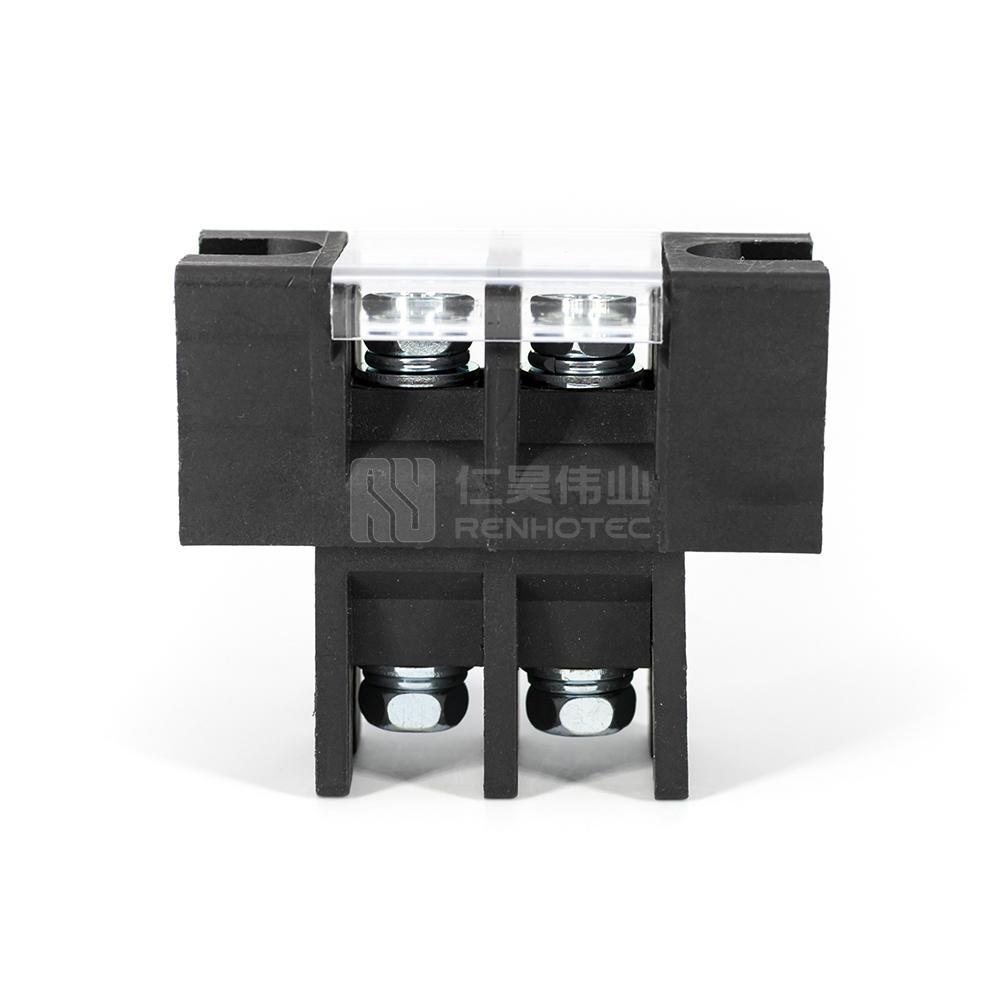 Barrier Terminal Block 2 Circuts Pitch 13mm Black - Renhotec