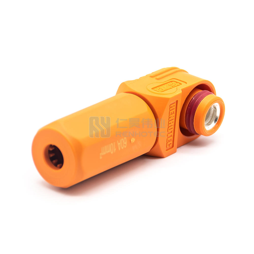 6.0mm Power Entry Connector 60A Cable Plug Right Angled 10mm² ...