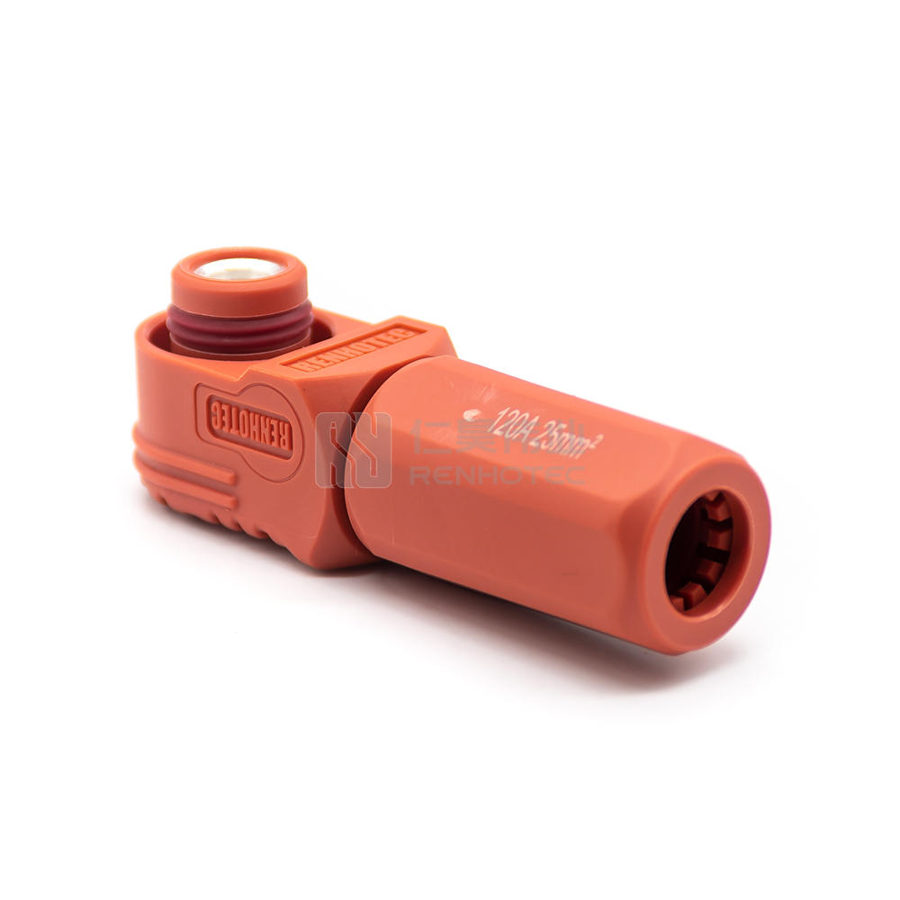 6.0mm Power Entry Connector 120A Cable Plug Right angled 25mm² ...