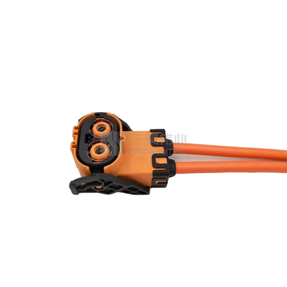 2 POS High Power Electric Vehicle Cable Plug 250A 50mm2 Shielded Cable ...