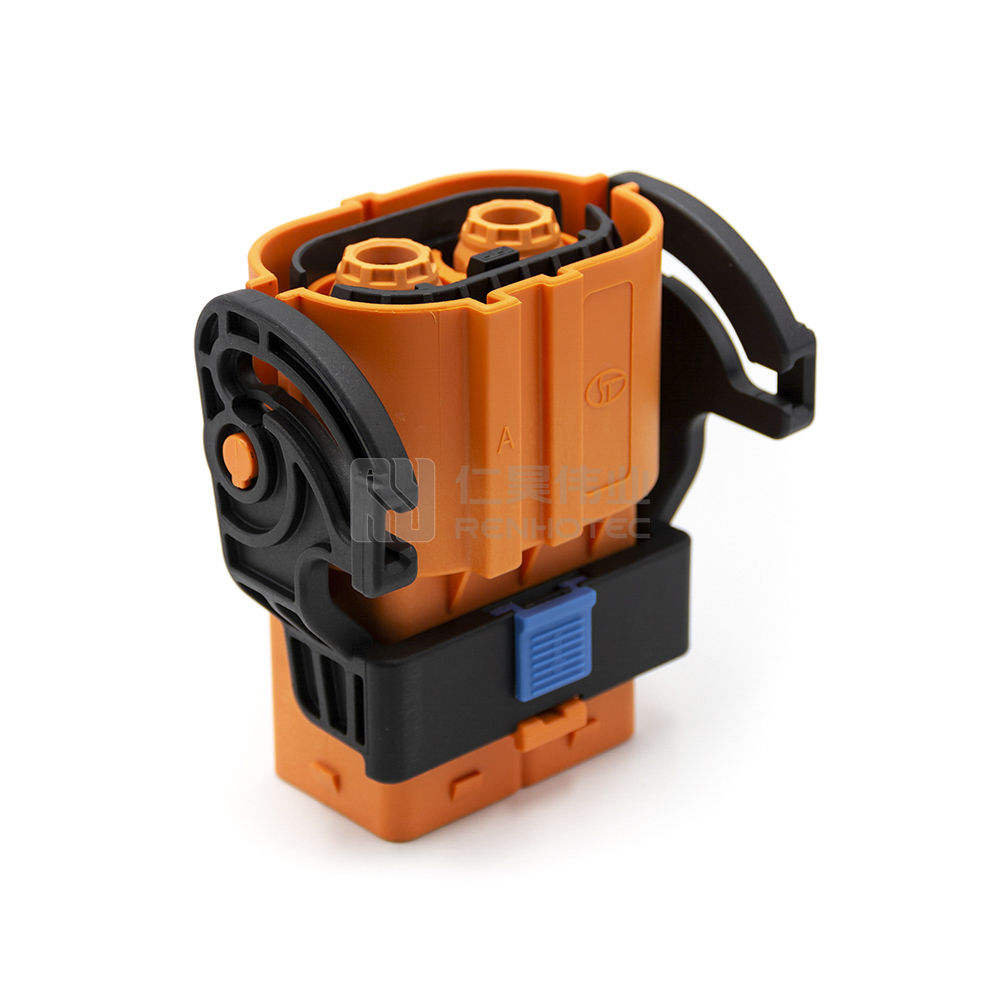 2 POS High Power Electric Vehicle Cable Plug 200A 35mm2 Shielded Cable ...