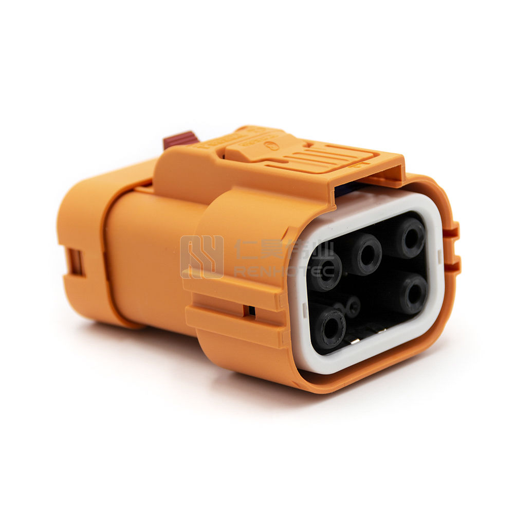 5 POS High Power Electric vehicle Cable Plug 40A 6mm2 Shielded Cable A ...