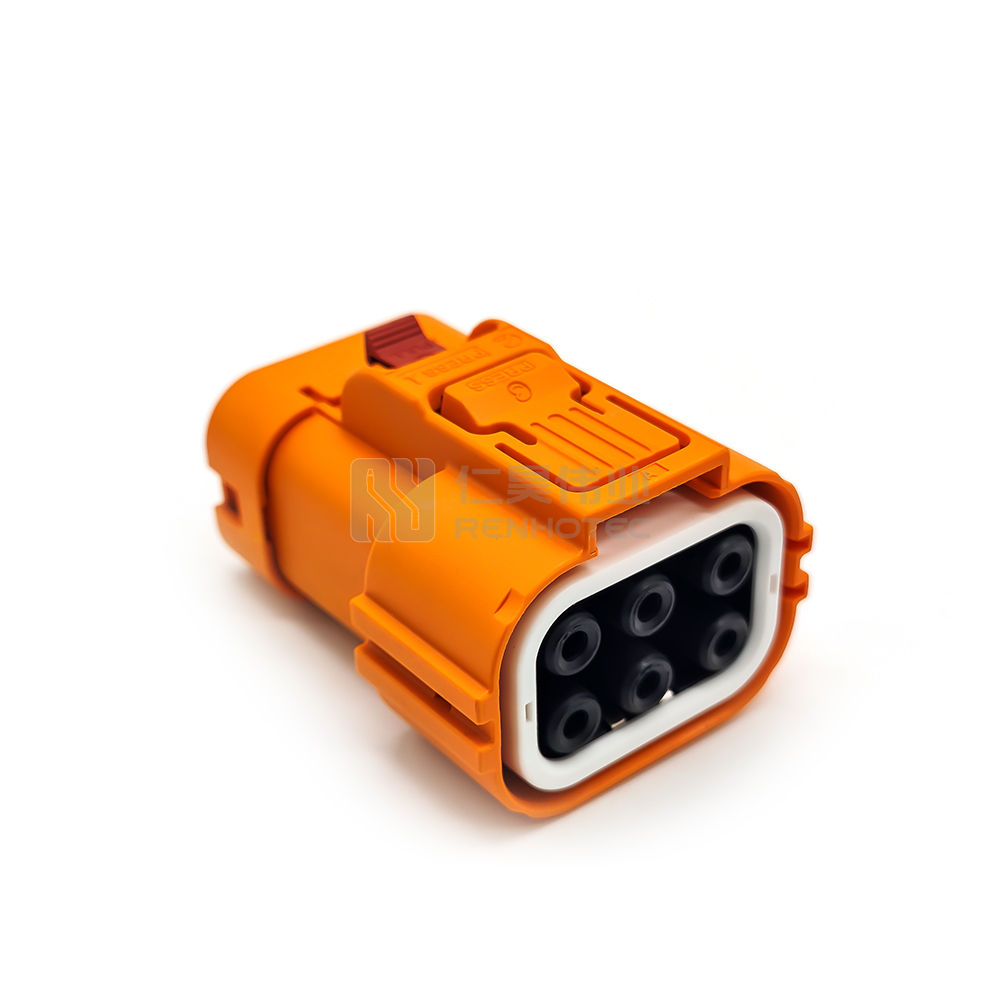 6 POS High Power Electric vehicle Cable Plug 40A 6mm2 Shielded Cable A ...