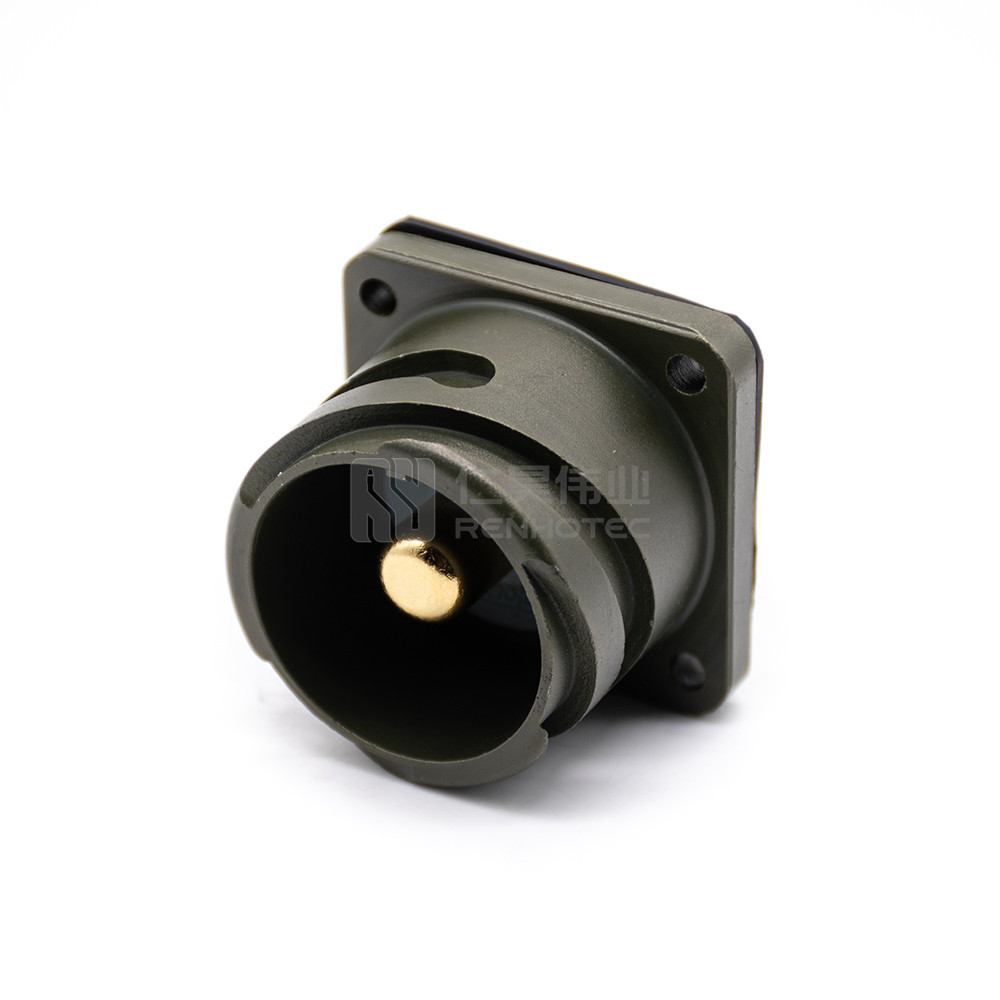 Bayonet Lock CA3102A20-2P 1Pin Male Box Mounting Receptacle Solder Cup ...