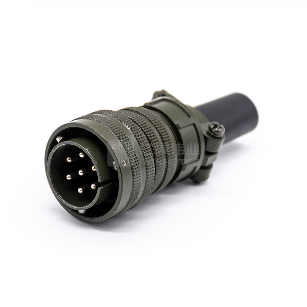 Bayonet Lock CA3106A20-15P 7Pin Male Straight Plug Solder Cup - Renhotec