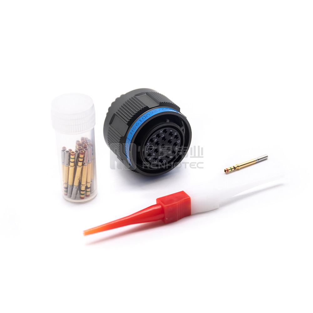 MIL-DTL-38999 Connector D38999/26WD19SN Female EMI Shielding Plug 19 ...