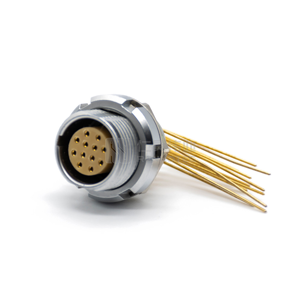 B Series Push Pull Self-locking Connector Socket Female Right Angle ECG ...