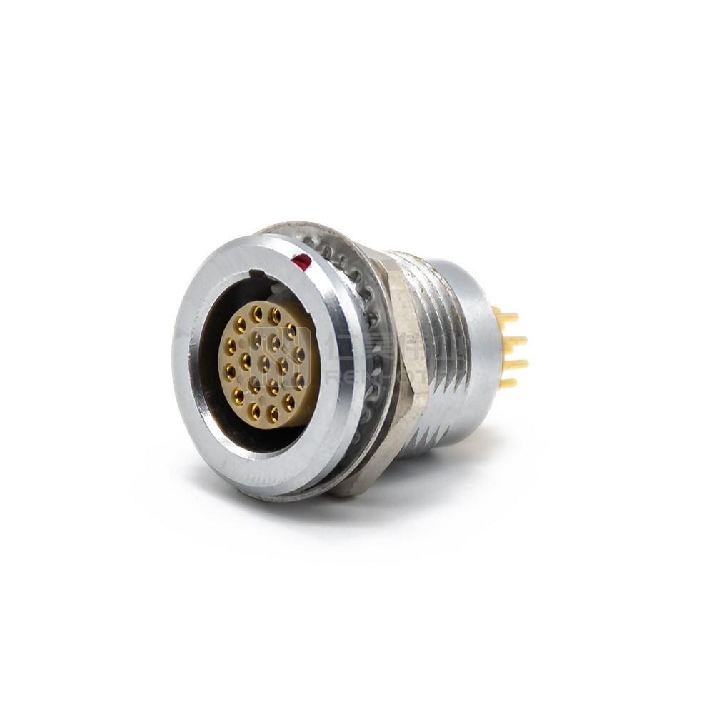 B Series Push Pull Self-locking Connector Socket Female Straight EGG 2B ...