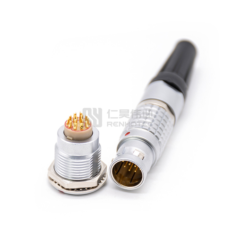B Series Push Pull Self-locking Connector Plug Male Straight FGG 3B 314 ...