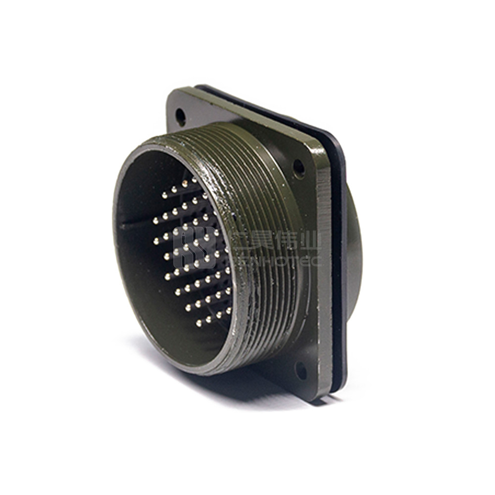 Threaded MS3102A36-10P 48Pin Male Box Mounting Receptacle Solder Cup ...