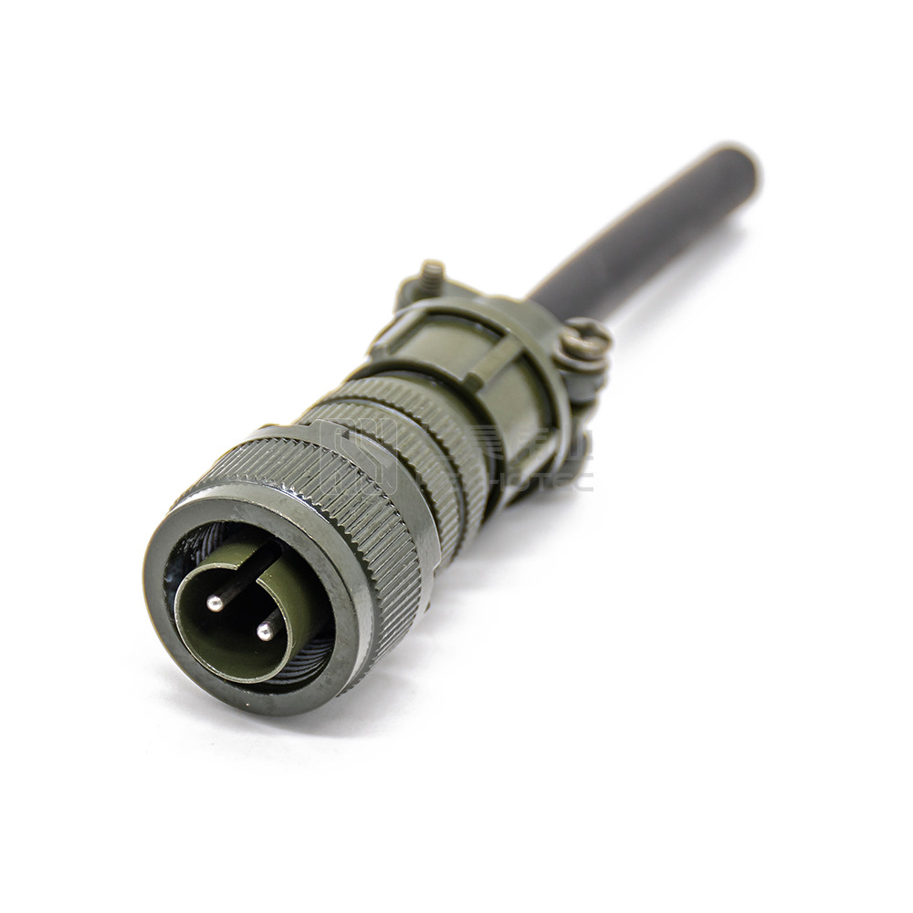 Threaded MS3106A10SL-4P 2Pin Male Straight Plug Solder Cup - Renhotec