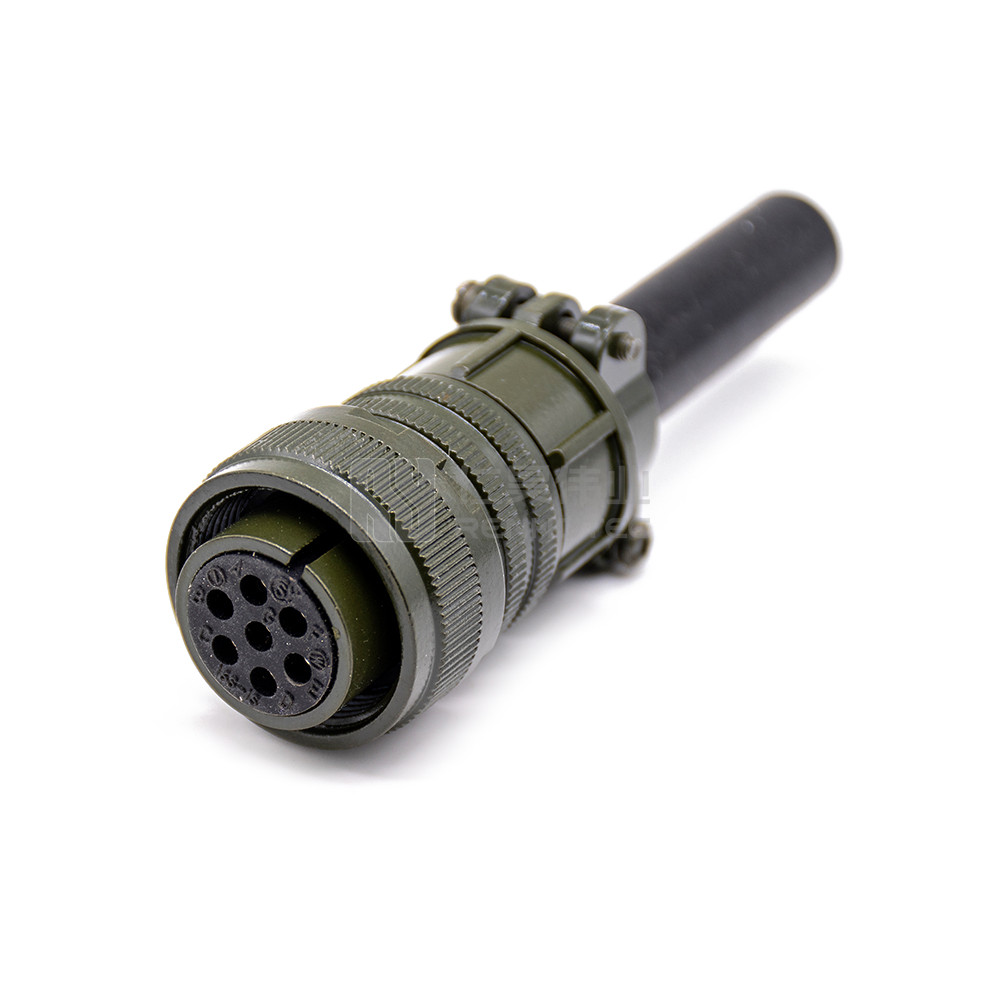 Threaded MS3106A16S-1S 7Pin Female Straight Plug Solder Cup - Renhotec