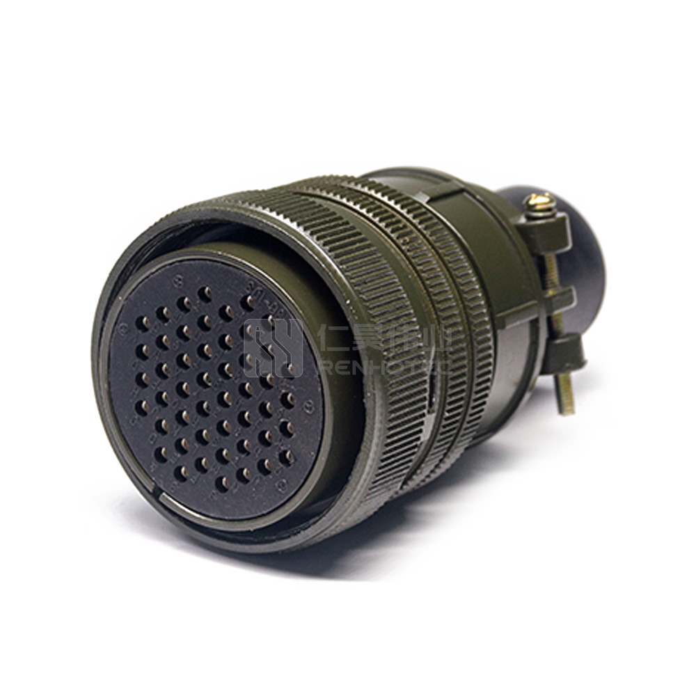 Threaded MS3106A36-10S 48Pin Female Straight Plug Solder Cup - Renhotec