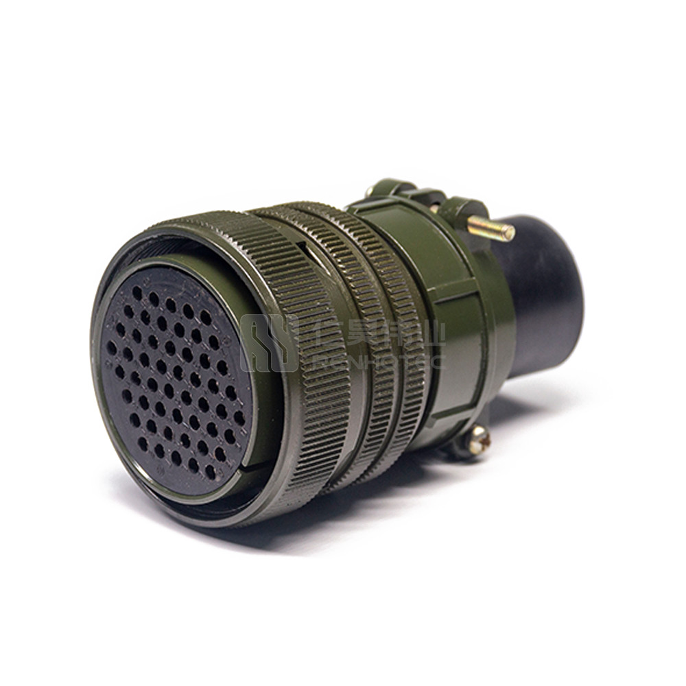 Threaded MS3106A36-52S 52Pin Female Straight Plug Solder Cup - Renhotec