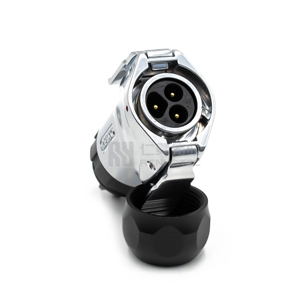 16 Series All-metal Waterproof Connector with 3 Pin Plug