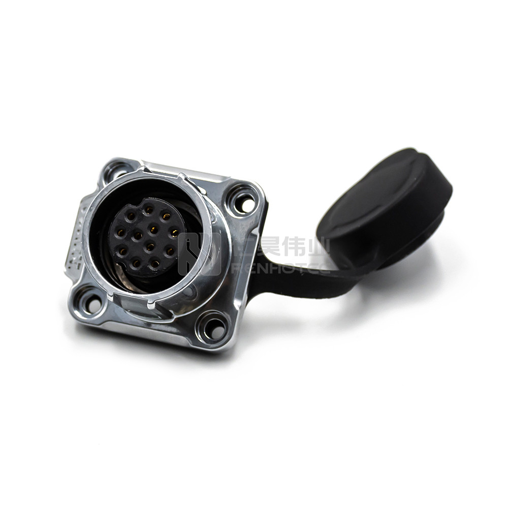 20 Series Full Metal Power Waterproof Connector 12 Pin Receptacle ...