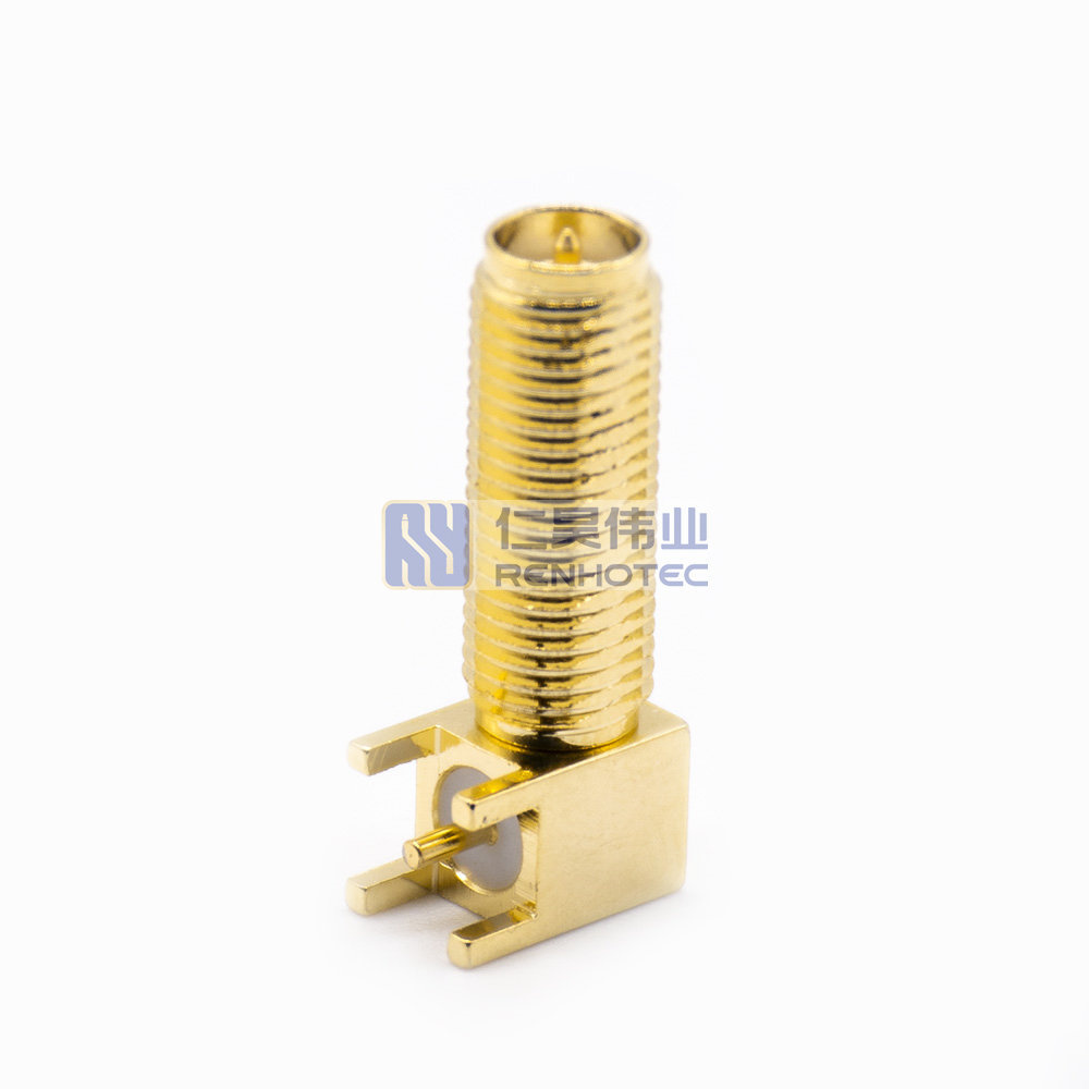 Coaxial Connector SMA Straight Jack Female Pin Panel Mount Through Hole ...