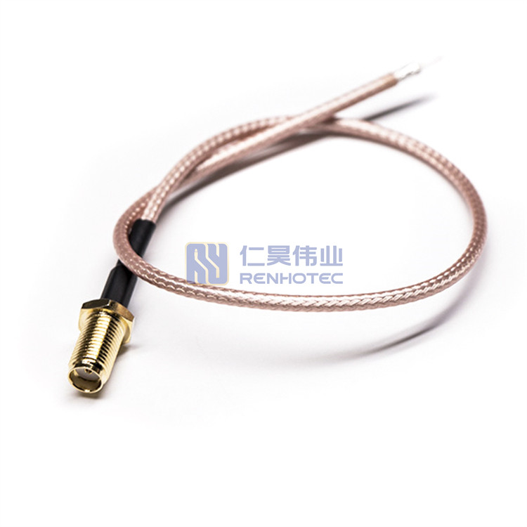 SMA Female Bulkhead Single Ended Cable Assembly with 50Ohm RG316 Cable ...