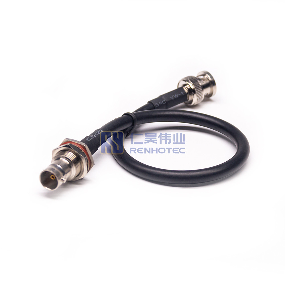 75 Ohm BNC Male to Bulkhead Waterproof BNC Female Pigtail Cable with 75 ...