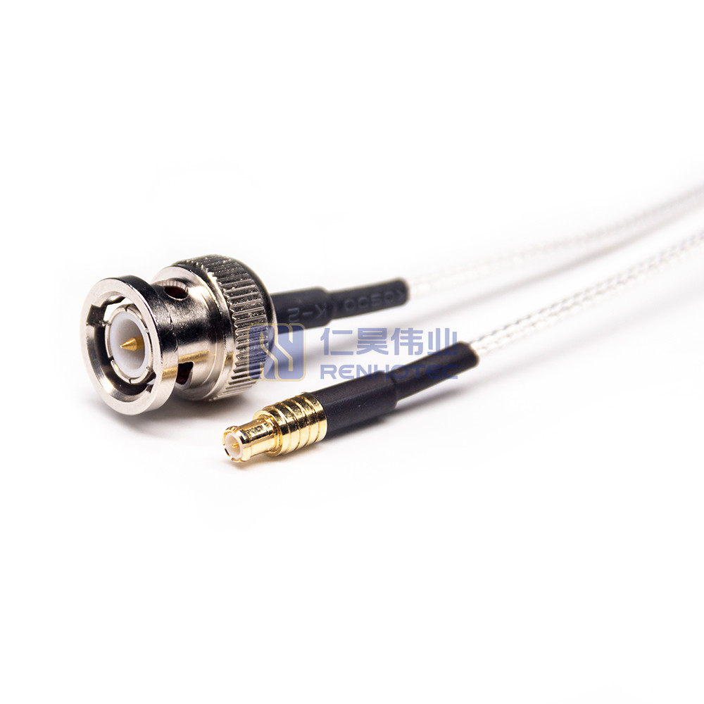 BNC Plug to MCX Plug RF Cable Assembly with 50 Ohm RG316 Coax - Renhotec