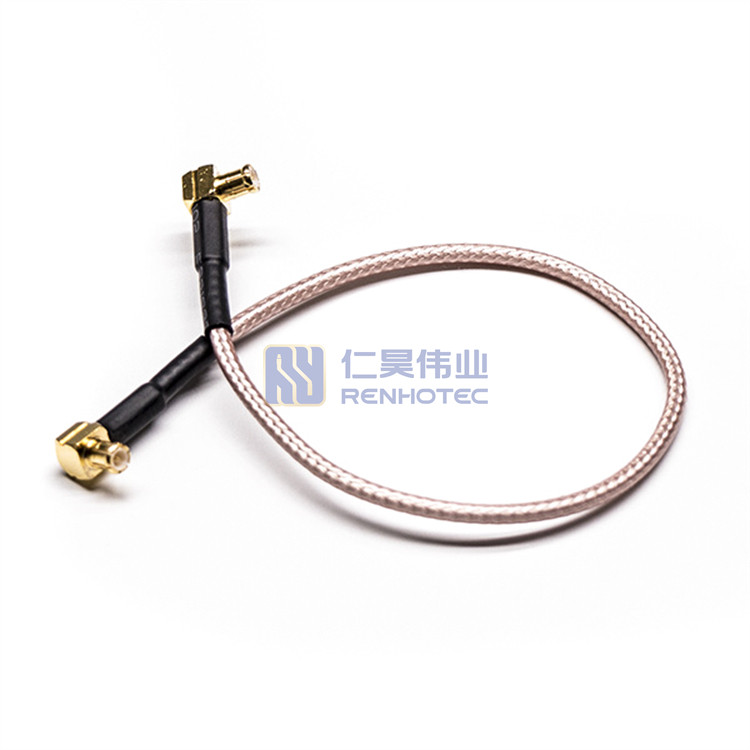MCX Male Right Angle to MCX Male Right Angle Cable Assembly with 50Ohm RG316 Coax - Renhotec