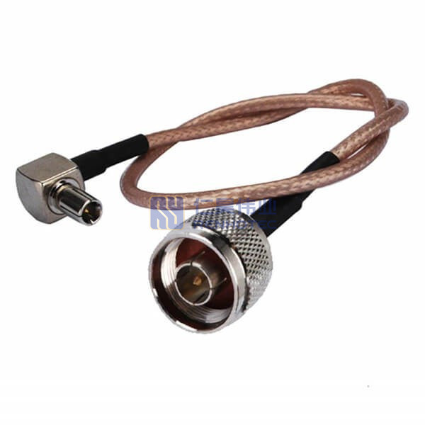 N Male to TS9 Male Right Angle RF Cable Assembly with 50Ohm RG316 Cable - Renhotec