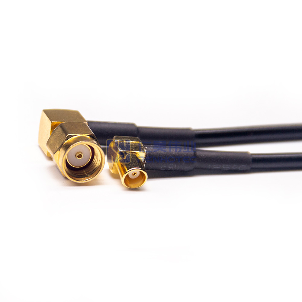 Right Angle RP SMA Plug to Right Angle MCX Jack RF Pigtail Cable RG174 ...