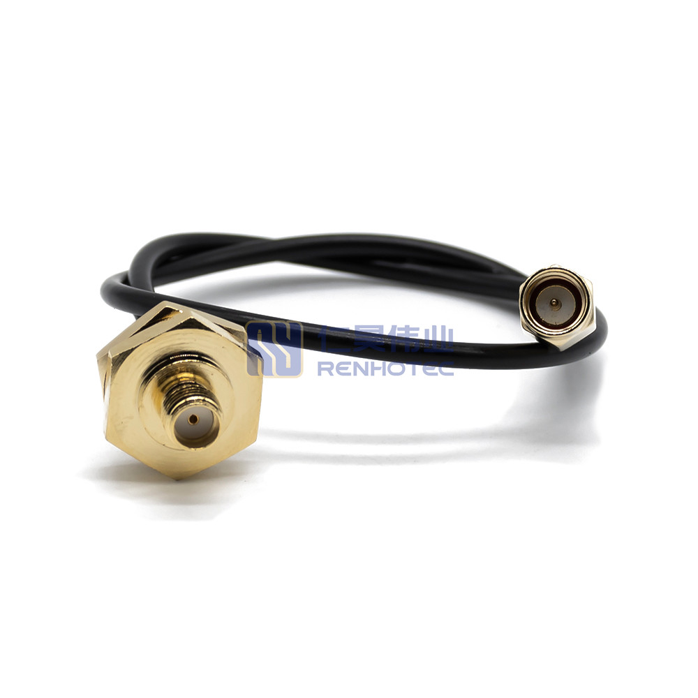 SMA Male to SMA Female Bulkhead Cable Assembly with 50Ohm RG58 Cable - Renhotec