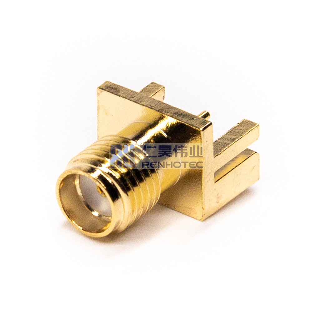 Coaxial Connector SMA Straight Jack Female Pin Panel Mount SMT 50 Ohm ...