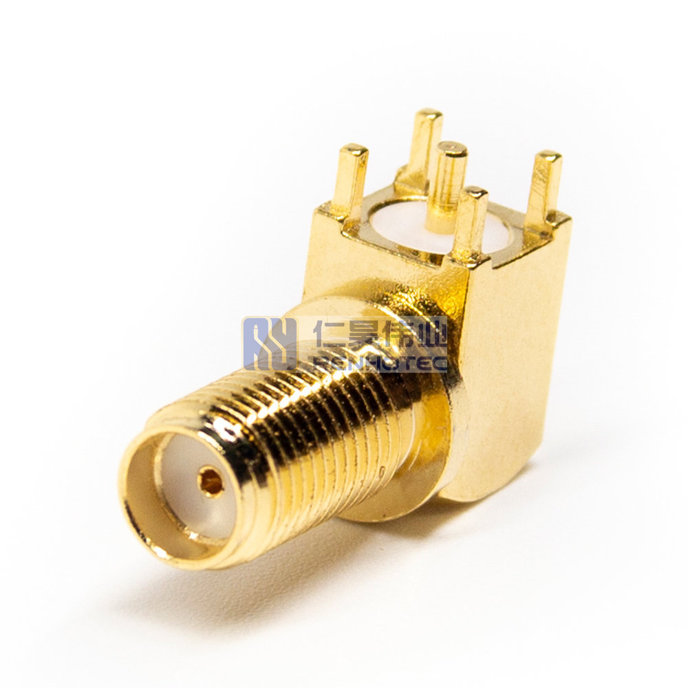 Coaxial Connector SMA Straight Jack Female Pin Panel Mount Bulkhead 50 ...