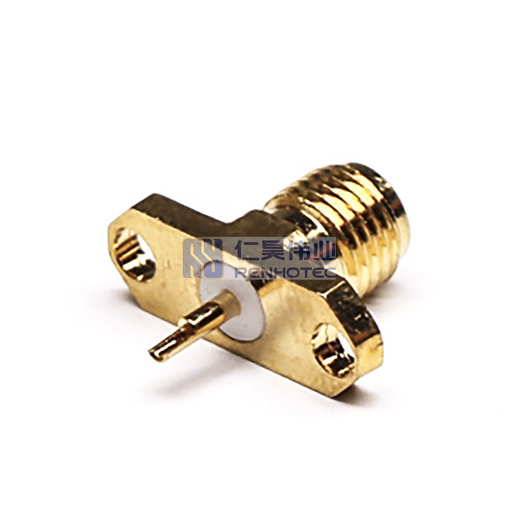Coaxial Connector SMA Straight Jack Female Pin Panel Mount Edge Mount ...