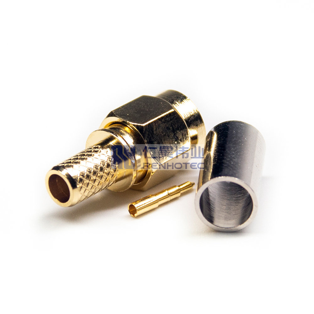 Coaxial Connector SMA Straight Jack Female Pin Panel Mount Bulkhead 50 ...