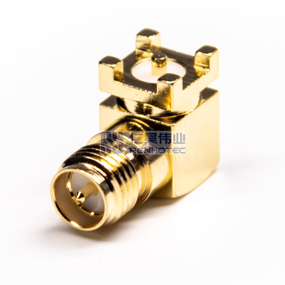 Coaxial Connector SMA Straight Male Male Pin Panel Mount Edge Mount 50 ...